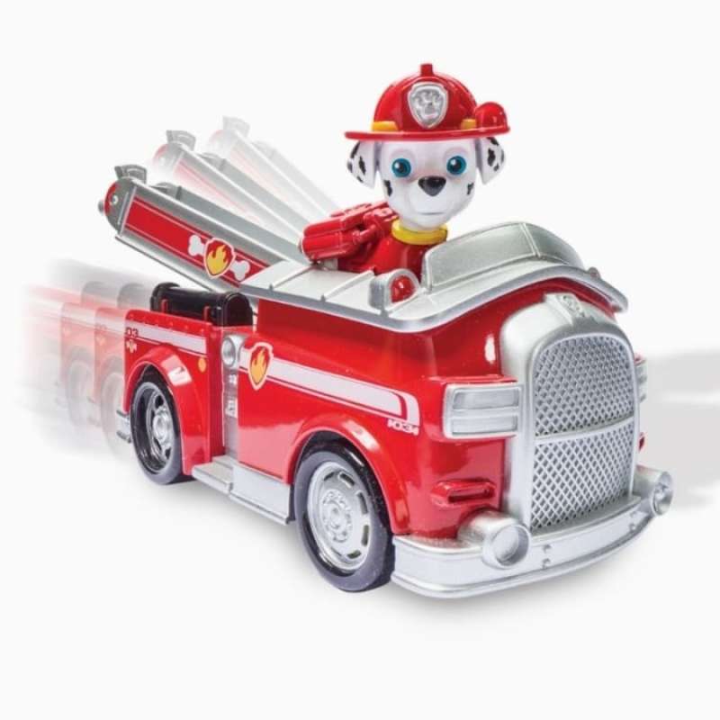 Promo Paw Patrol Marshall Fire Engine Vehicle with Collectible Figure ...