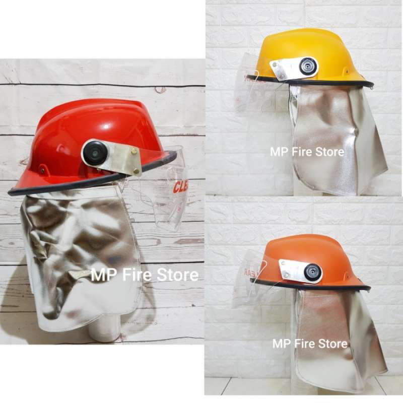 Promo Fire Helmet Helm DAMKAR Pemadam Kebakaran Fiber Tebal Tahan Panas ...