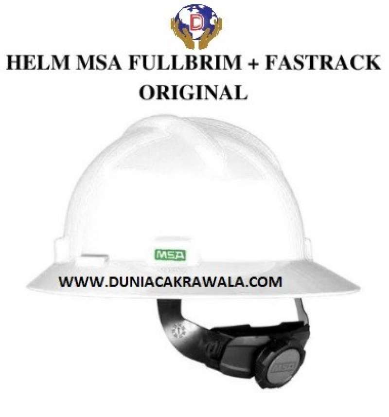 Promo HELM PROYEK MSA FULLBRIM INER FACETRACK / HELM MSA PUTIH Diskon ...