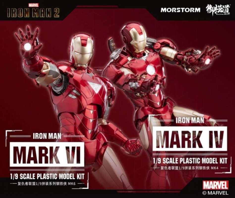 Promo Yolopark MORSTORM 1/9 Ironman Mark 4 & 6 Deluxe - MK IV / MK VI ...