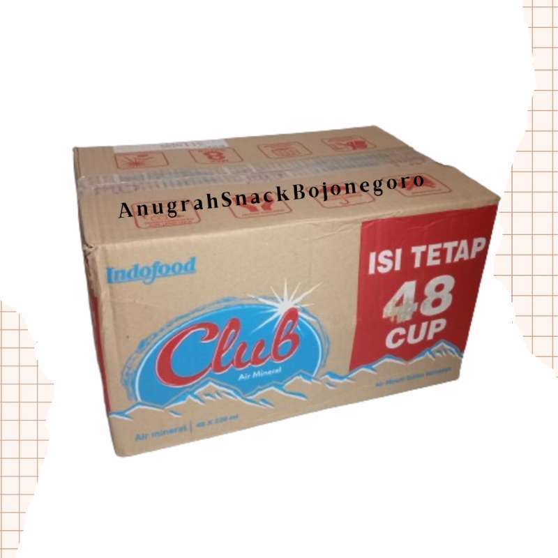 Jual Club Air Mineral Gelas 220ml X 48 Di Seller Anugrahsnackbojonegoro - Ledok Wetan, Kab ...