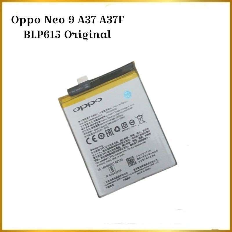 Promo Baterai Oppo Neo 9 A37 A37F BLP615 Original OEM Batre Batrai ...