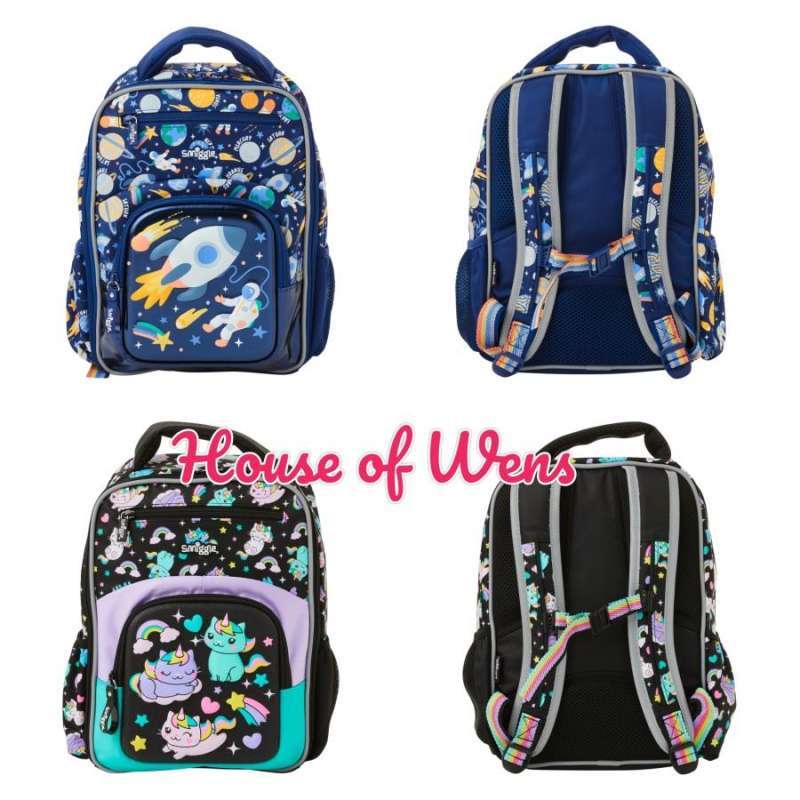 Jual Smiggle Sky Hi Junior Ultra Ergonomic Backpack Original - Tas ...