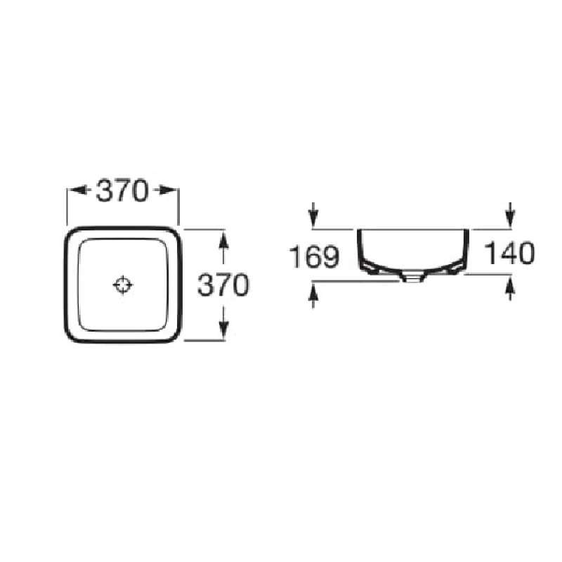 Jual Wastafel Over Countertop Basins Roca Inspira A32753200 Di Seller ...