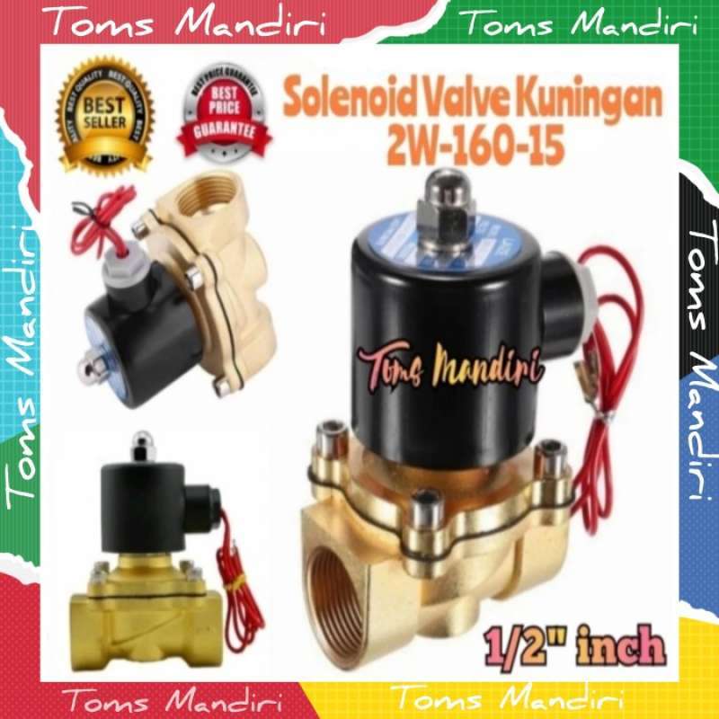 Promo Electric Selenoid Water Valve 1/2 Inch 220v Solenoid Kuningan 2w ...