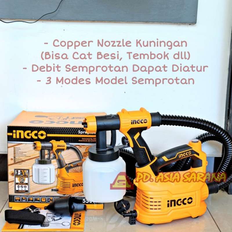 Promo ELECTRIC SPRAY HVLP INGCO / MESIN SEMPROT CAT KAYU BESI TEMBOK ...