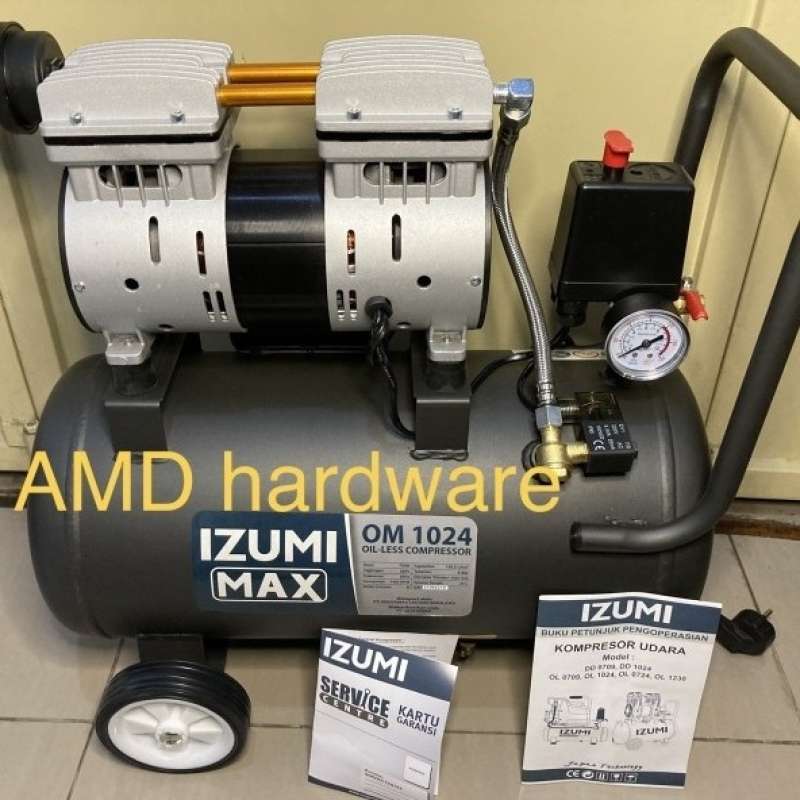 Promo MESIN COMPRESSOR OILLESS/KOMPRESSOR OILLESS ANGIN 1HP 24L OM1024 ...
