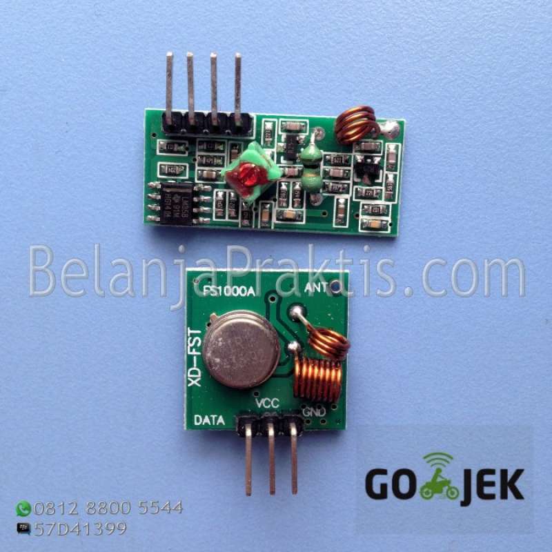 Promo RF 433MHz Transmitter & Receiver Module for Arduino/ARM/MCU WL Diskon 9% di Seller ARINSA ...