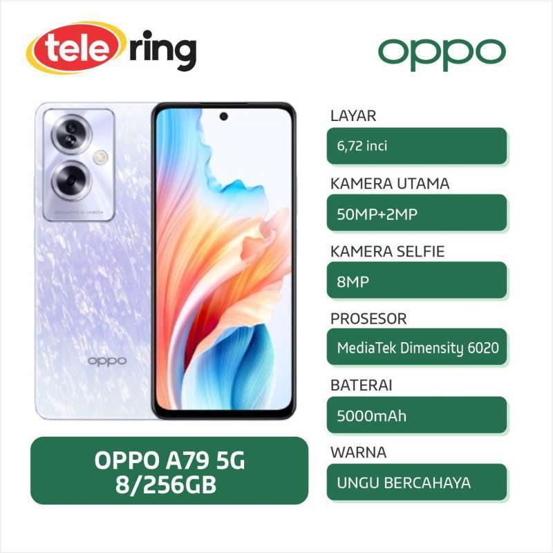 Jual OPPO CPH2557 A79 5G 8/256GB di Seller Telering Official Store - Telering Bojongsoang - Kab ...