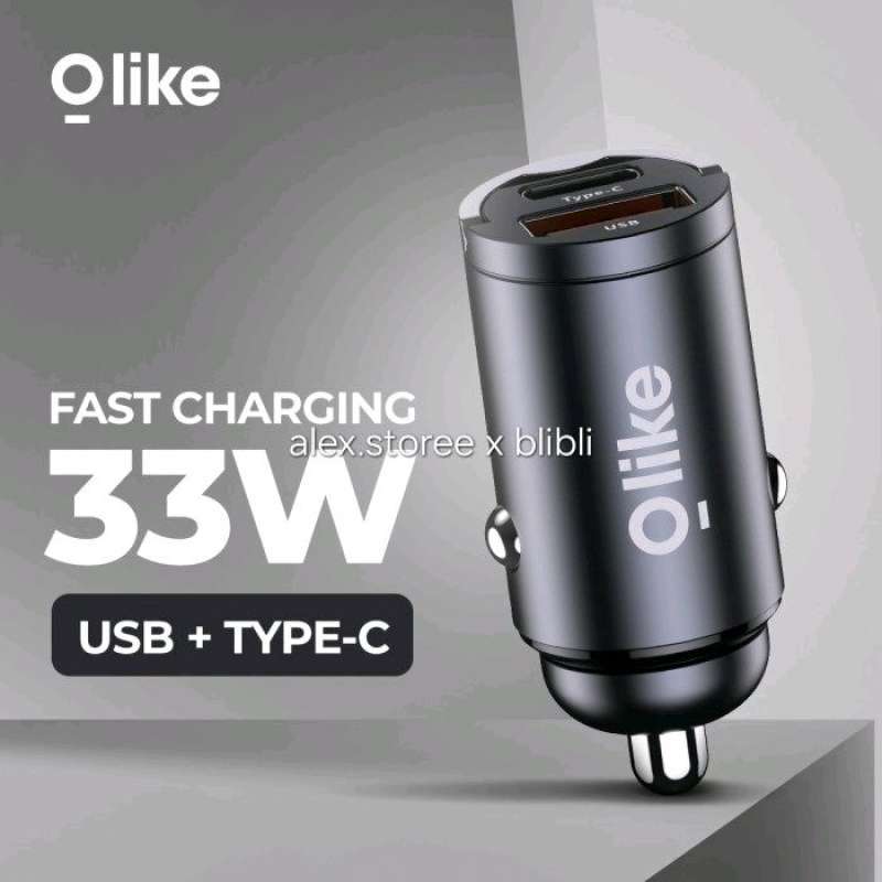 Jual Olike R4 Car Charger Mobil Fast Charging 30w Pd Type C iPhone ...