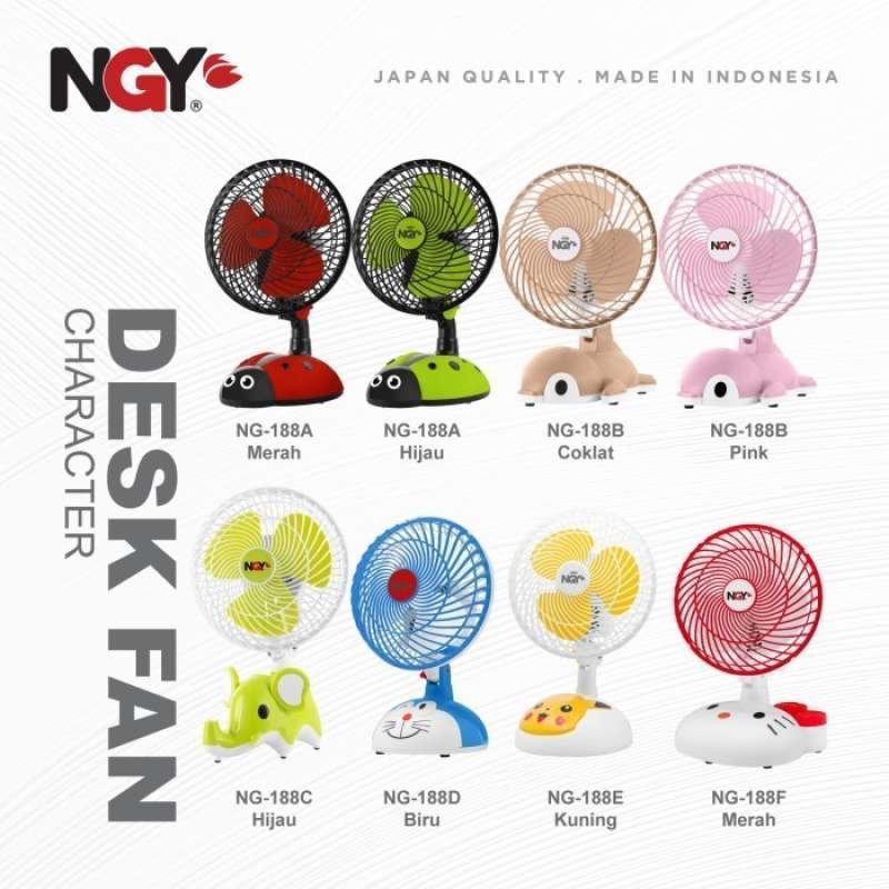 Jual NAGOYA Kipas Angin Meja Karakter 8 Inch / Portable Desk Fan NG-188 - Kumbang Hijau di ...