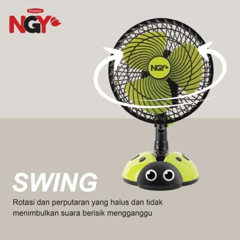 Jual NAGOYA Kipas Angin Meja Karakter 8 Inch / Portable Desk Fan NG-188 - Kumbang Hijau di ...