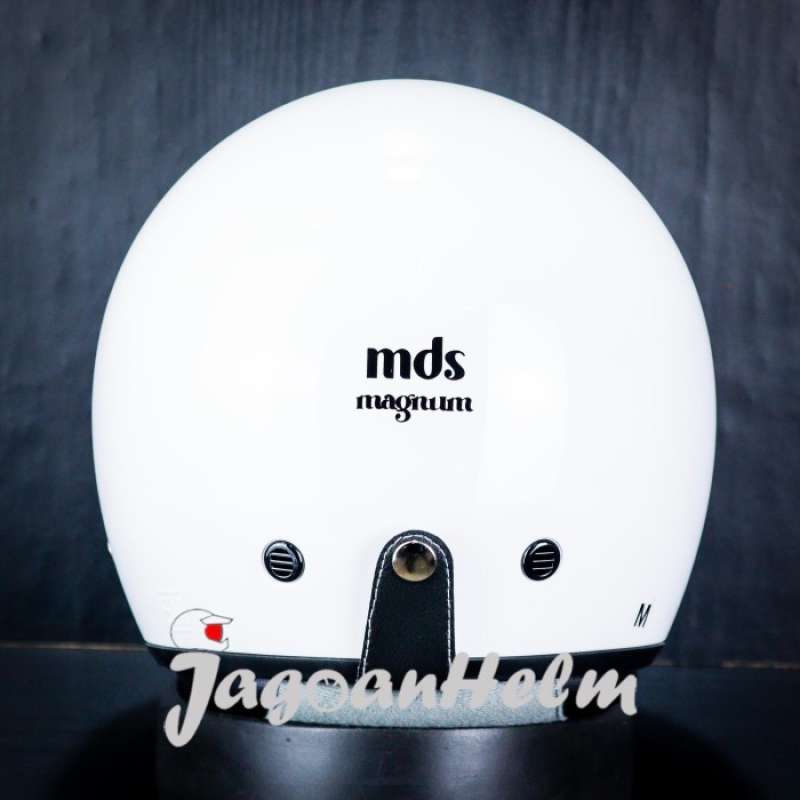 Jual Helm Retro Classic Mds Magnum Solid | White | Model Bogo Di Seller ...