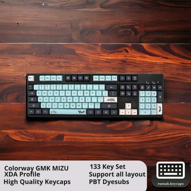 Jual Keycaps Keycap Xda Profile Gmk Mizu Blue Pbt Dyesub Dye Sub 7u Di ...