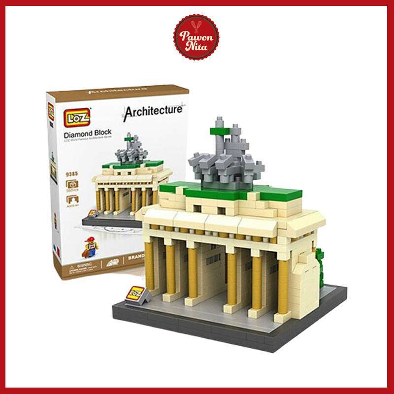 Promo LOZ 9385 Brandenburg Gate | DIY Brick Block Mainan Balok Building Diskon 70% di Seller ...