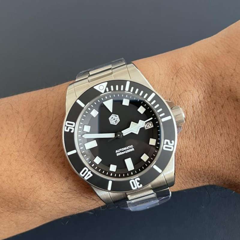 Jual San Martin Titanium 39mm Dive Watch SN0121T-GA Date X Watchdives ...