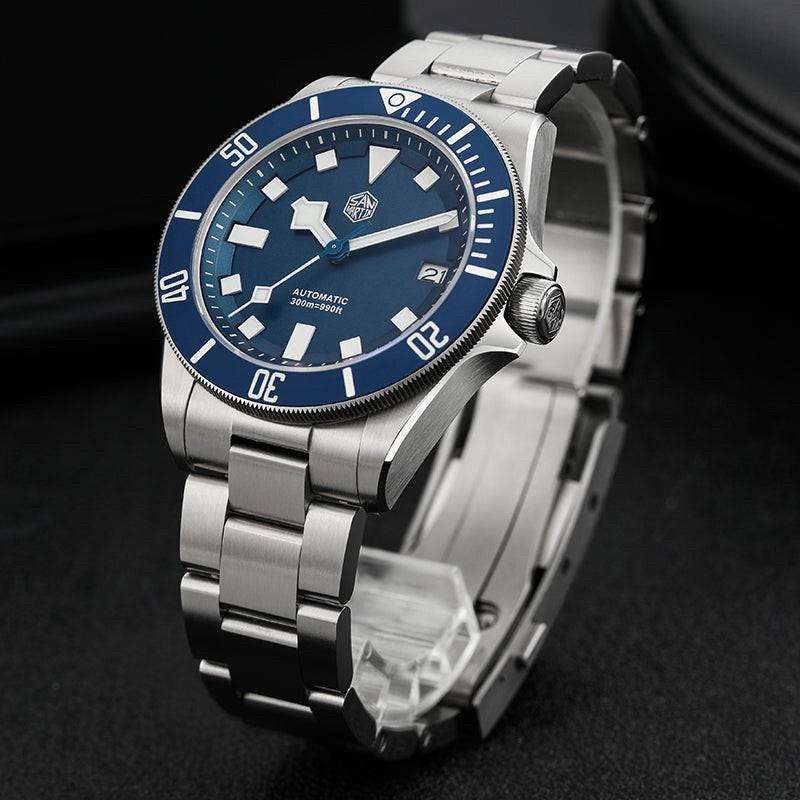 Jual San Martin Titanium 39mm Dive Watch Sn0121t-ga Date X Watchdives ...