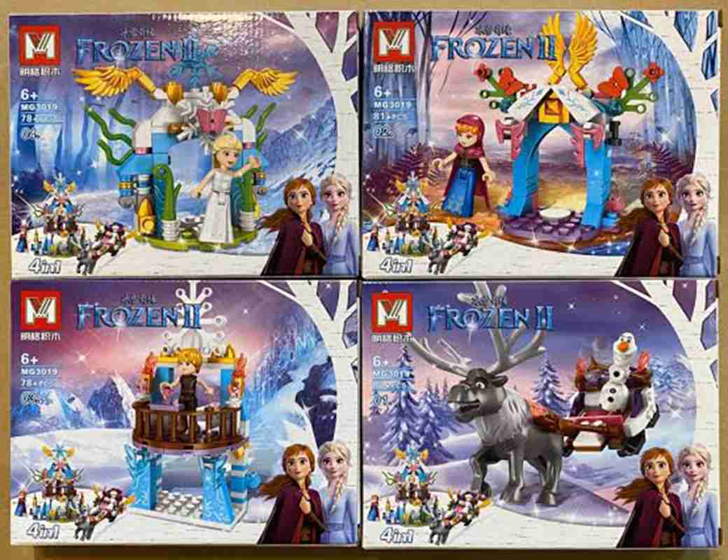Promo Mg 3019-a -d Frozen Castle Series | Diy Brick Block Mainan Balok ...