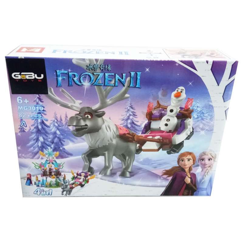 Promo Mg 3019-a -d Frozen Castle Series | Diy Brick Block Mainan Balok ...