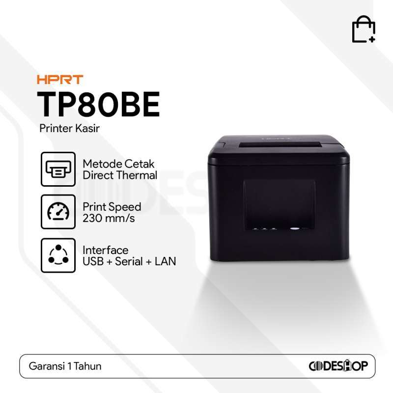 Jual Hprt Tp80be Printer Pos 80mm Cetak Struk Kasir Thermal Usb Serial Lan Di Seller Codeshop ...