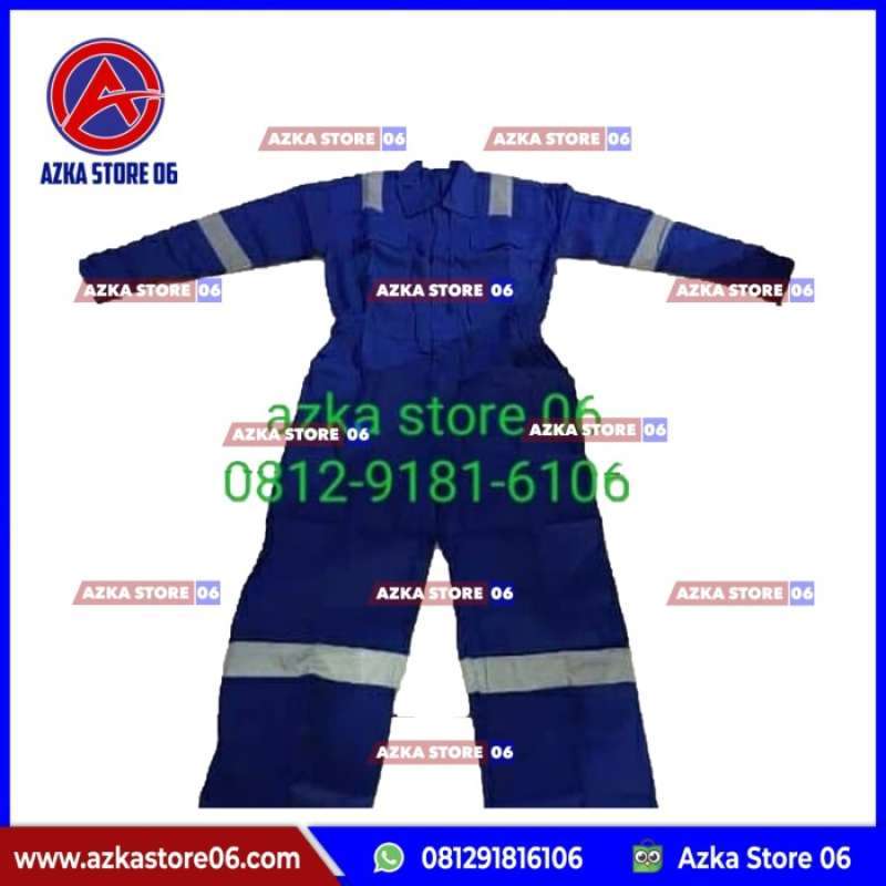 Promo Wearpack Coverall Anti Api Nomex Dupont 4.5 Oz Original (biru ...