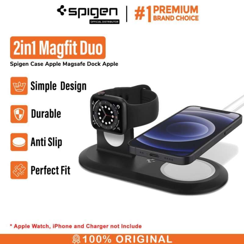 Promo Case Apple MagSafe Dock Apple Watch Spigen Stand 2 In 1 Mag Fit Duo Diskon 9% Di Seller ...