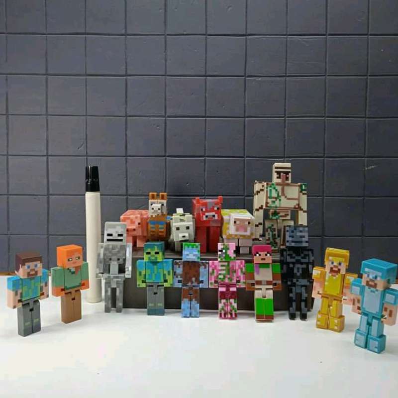 Jual Gantungan Kunci Minecraft Keychain Mine Craft V2 Mainan Anak ...
