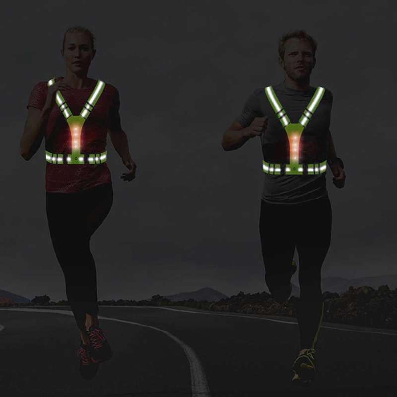 Jual Nokin Rompi Tali Reflektif Sabuk Keselamatan Led Reflective Vest ...
