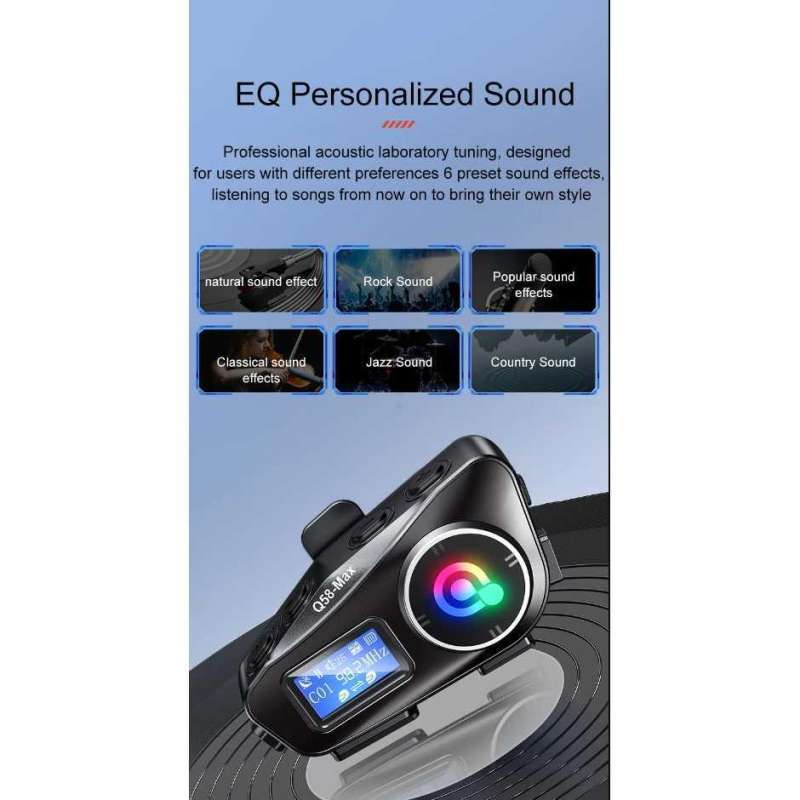 Jual Eg Intercom Helm Bluetooth Headset Helmet Motorcycle With Lcd ...