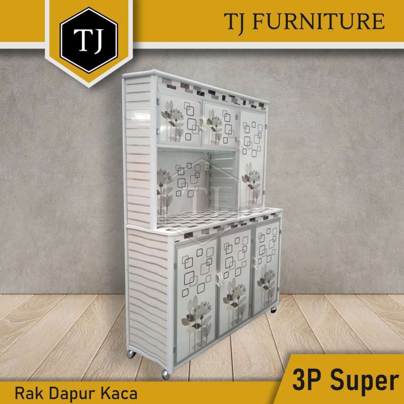 Jual Rak Piring Plastik Pvc Alumunium / Kitchen Locker / Lemari Dapur 3 ...