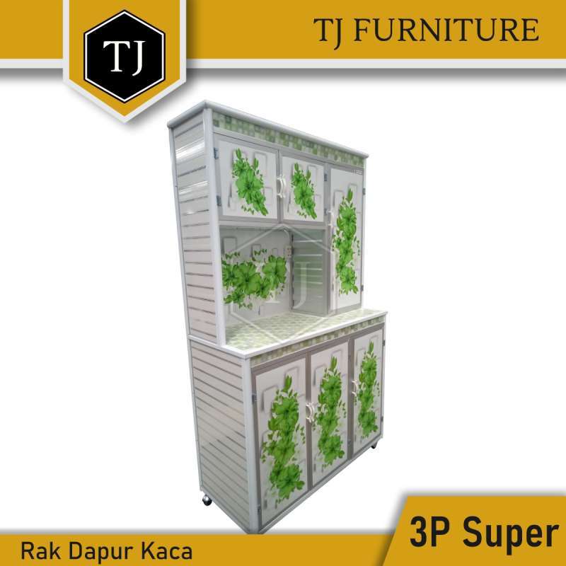 Jual Rak Piring Plastik Pvc Alumunium / Kitchen Locker / Lemari Dapur 3 ...