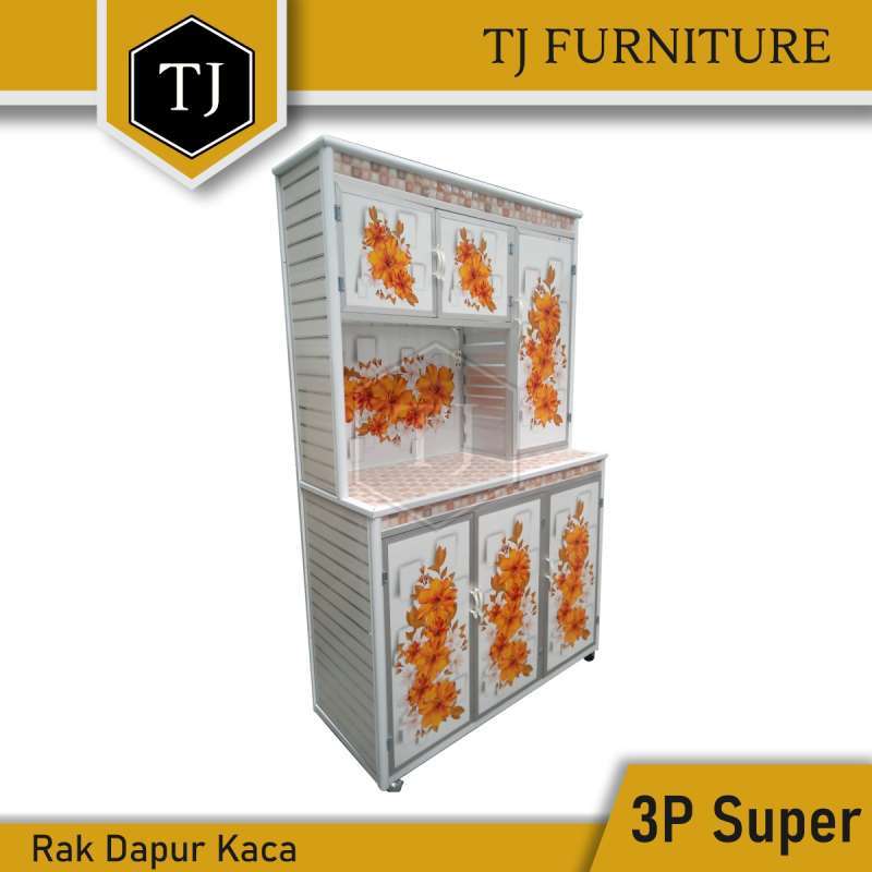 Jual Rak Piring Plastik Pvc Alumunium / Kitchen Locker / Lemari Dapur 3 ...