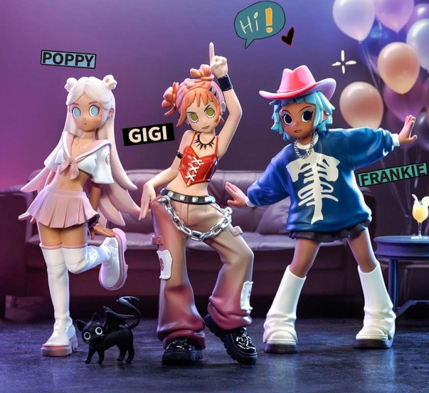 Jual Toys Pm Figure Peach Riot Rise Up Series Figures Blind Box Di ...