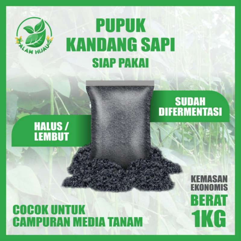 Jual Pupuk Kandang Sapi 1kg Sudah Fermentasi Dan Siap Pakai Di Seller ...