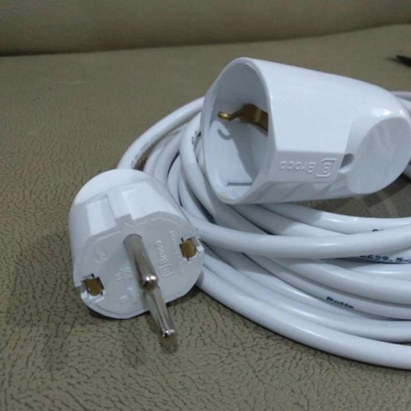 Jual Colokan Sambungan Kabel Listrik Broco 1 2 3 4 5 6 7 8 9 10 Meter ...