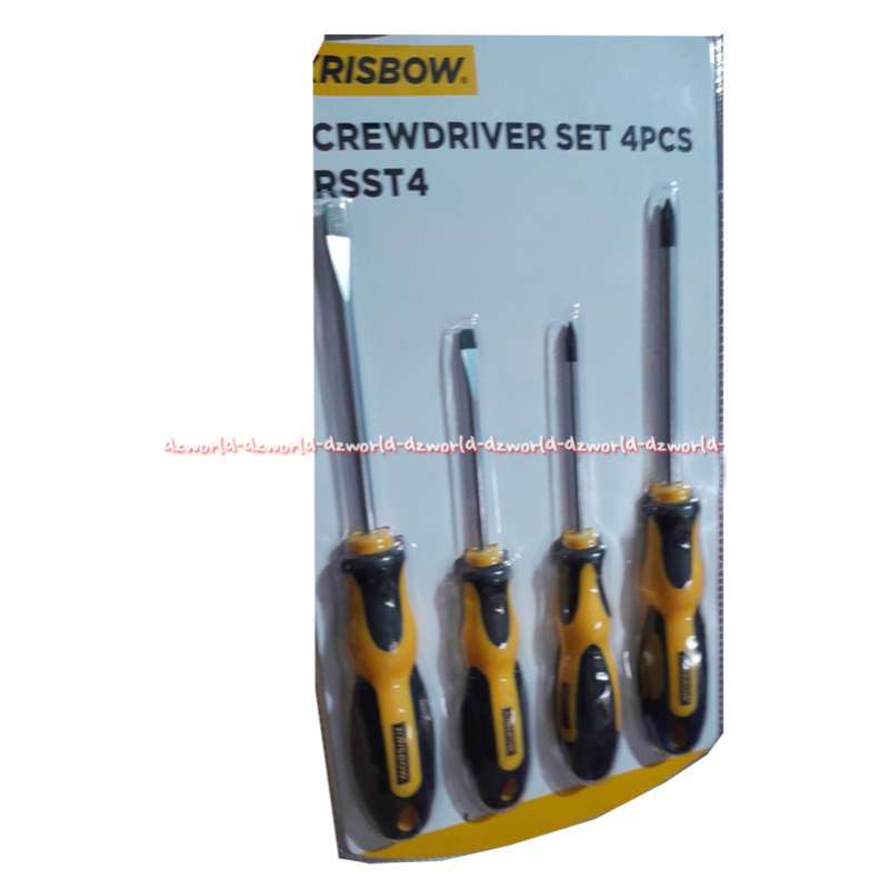 Jual Krisbow Screwdriver Set 4pcs Lrsst4 Peralatan Obeng 1set Warna ...