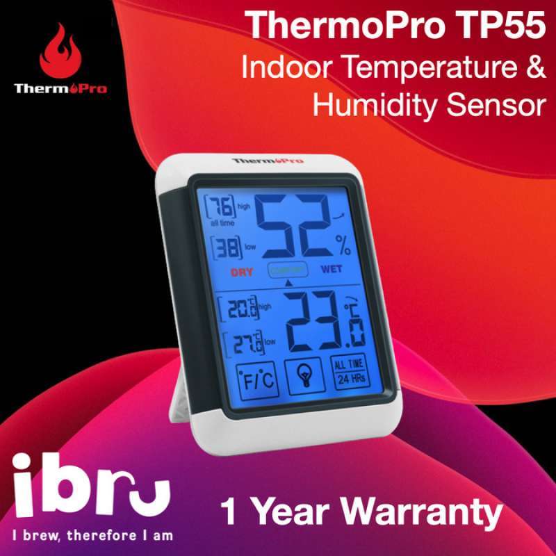 Promo Thermopro Tp55 Digital Indoor Temperature And Humidity Sensor Diskon 33% Di Seller ...