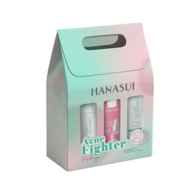 Jual Hanasui Paket Acne Fighter Perfect Glow Package Kit Treatment Set ...