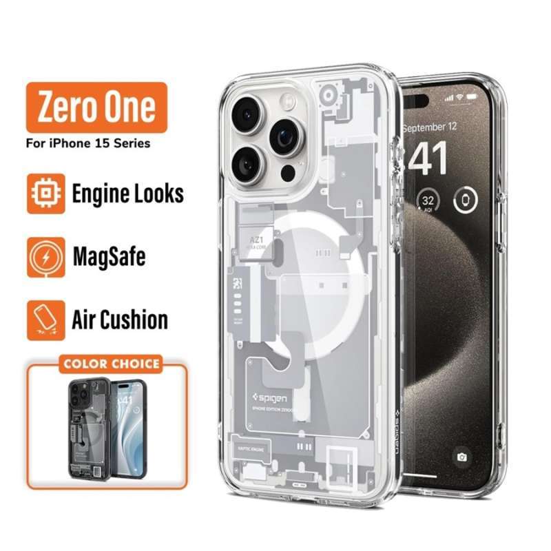 Promo Case iPhone 15 Pro Max Plus Spigen Ultra Hybrid Zero One MagSafe ...