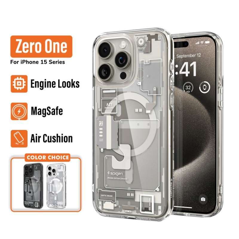 Promo Case iPhone 15 Pro Max Plus Spigen Ultra Hybrid Zero One MagSafe Cover - Zero One 15 Pro ...