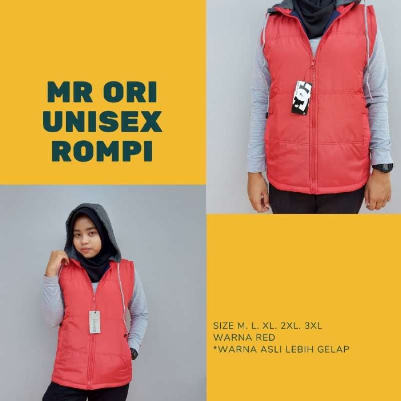 Promo Rompi Pria Rompi Wanita / Rompi Motor / Rompi Uni / Jaket Rompi ...