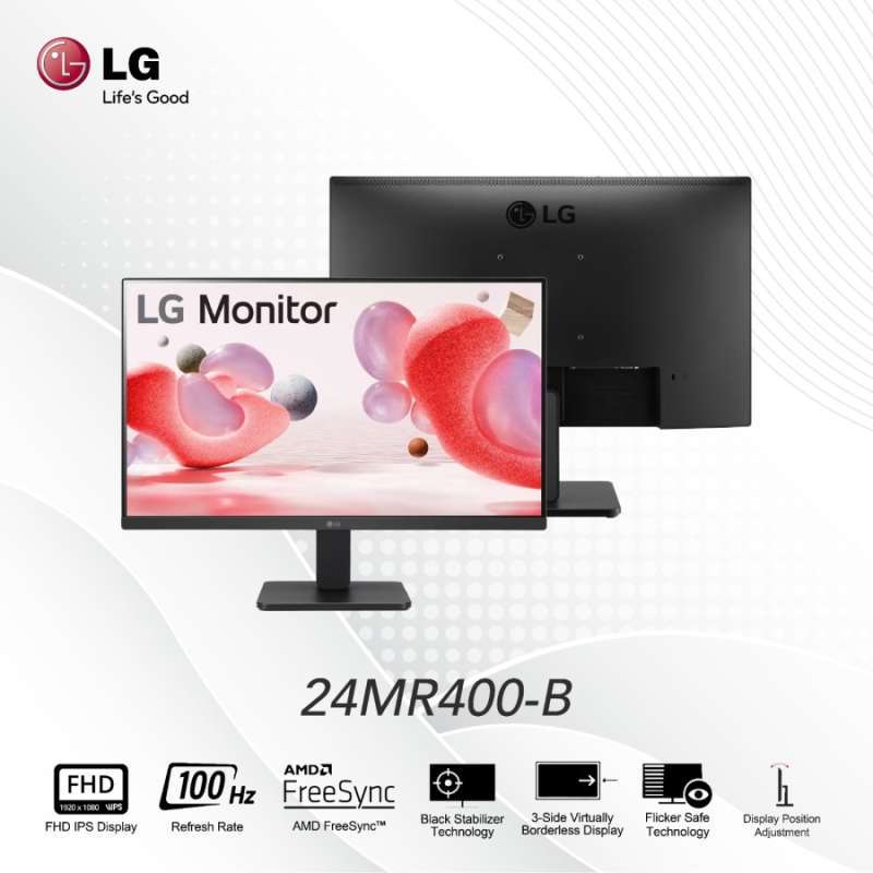 Jual Monitor Lg 24 24mr400-b 3-side Fhd Ips With Amd Freesync 100hz Di Seller Mantap Baru ...