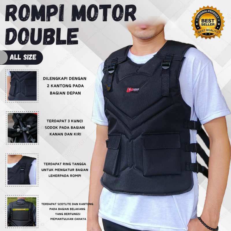 Promo Rompi Motor Bahan Taslan Buat Tung Dan Harian Simpel Nyaman ...