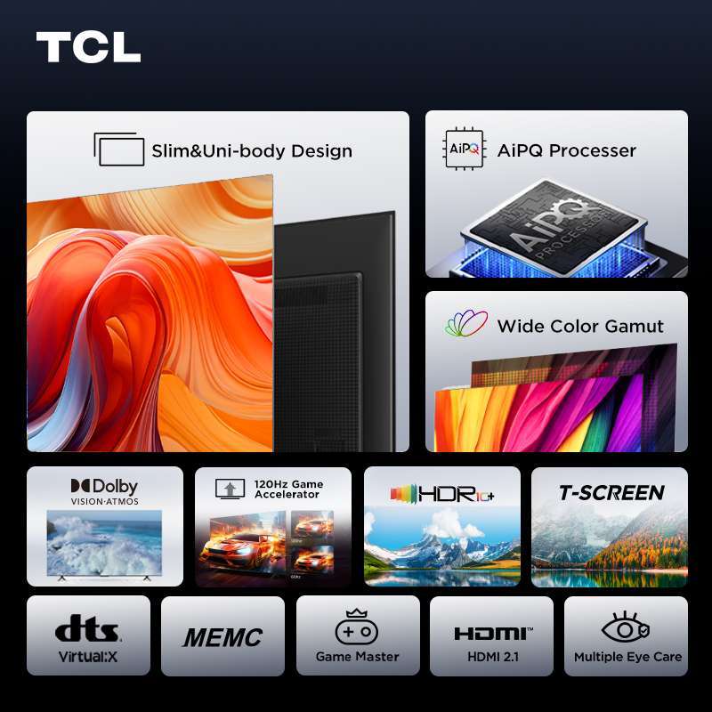 Promo [new] Tcl 55p71b - 55 Inch Google Tv - 4k Uhd - Hdr 10+ - Dolby ...