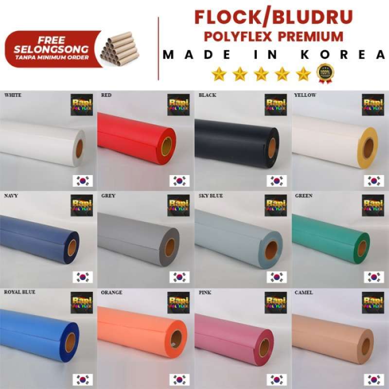 Promo Polyflex Flock Made In Korea , 25meter Diskon 9% Di Seller Saquila Store - Mekarsari, Kab ...