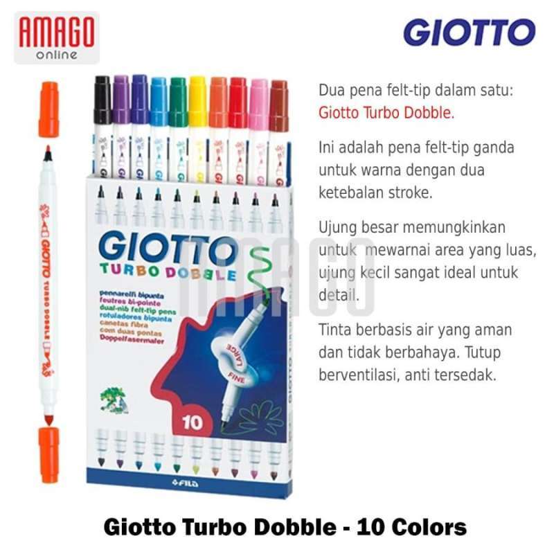 Jual Giotto Turbo Dobble - Double Tips -10 Colors - 424600 Di Seller ...