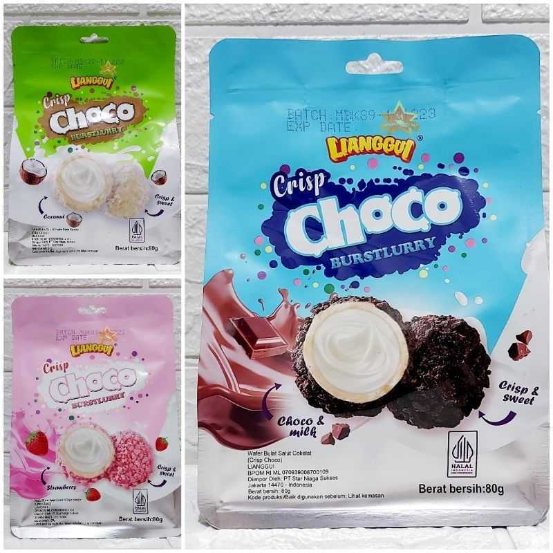 Jual [halal] Lianggui Crisp Choco Burstlurry 80gr | Crispy Choco ...