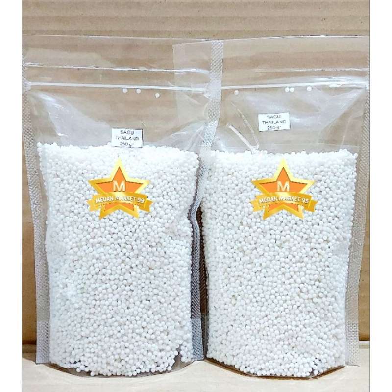 Jual Sagu Mutiara & Sagu Warna Thailand 250g | Sago Seeds | Pacar Cina ...