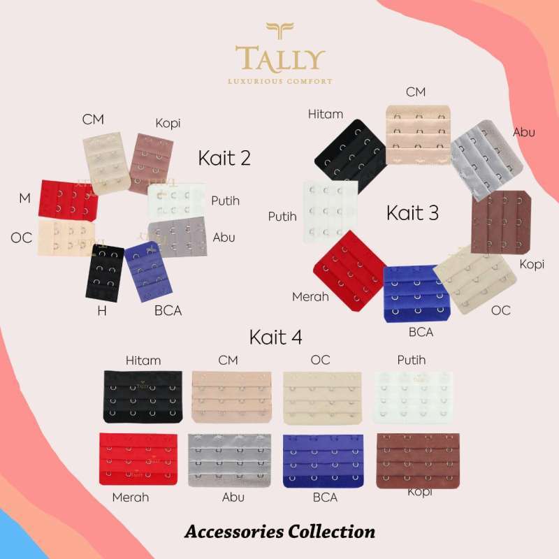 Jual Kait Bra Bh Tally | Kait 2 3 4 | Bra Extender Extension ... Jual Kait Bra Bh Tally | Kait 2 3 4 | Bra Extender Extension ...