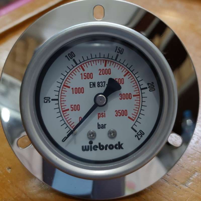 Promo Pressure Gauge Wiebrock Back 250 Bar Kg 3500 Psi Diskon 50% Di ...